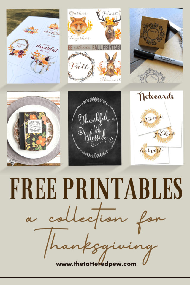 The Best Free Printables for Thanksgiving » Grow Beauty With Ease
