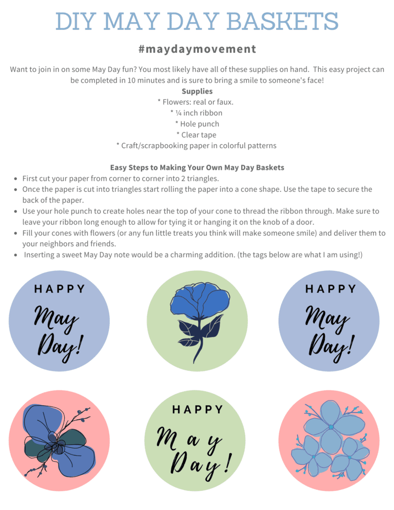 Easy DIY Paper May Day Baskets » Grow Beauty With Ease