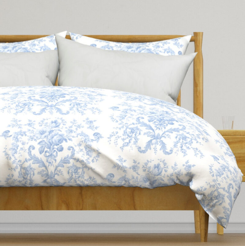 14 Blue and White Floral Duvet Covers » Grow Beauty With Ease