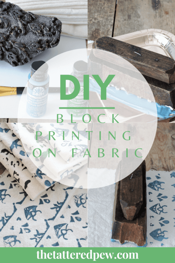 DIY Block Printing On Fabric » The Tattered Pew