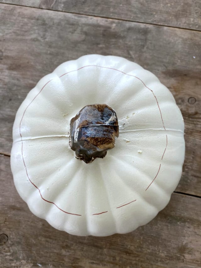 DIY Faux Pumpkin With Floating Votives » Grow Beauty With Ease