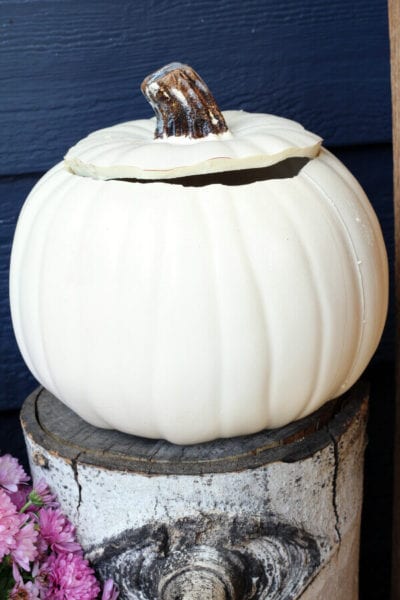 DIY Faux Pumpkin With Floating Votives » Grow Beauty With Ease