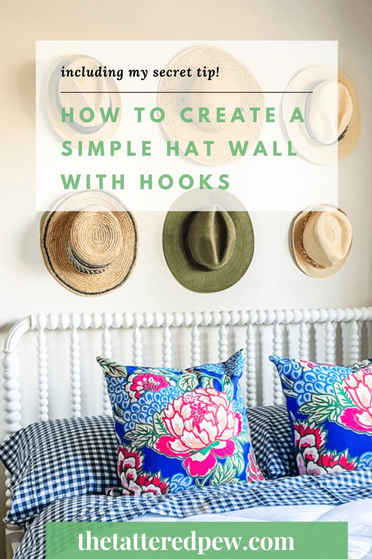 How To Create a Simple Hat Wall Using Hooks » Grow Beauty With Ease