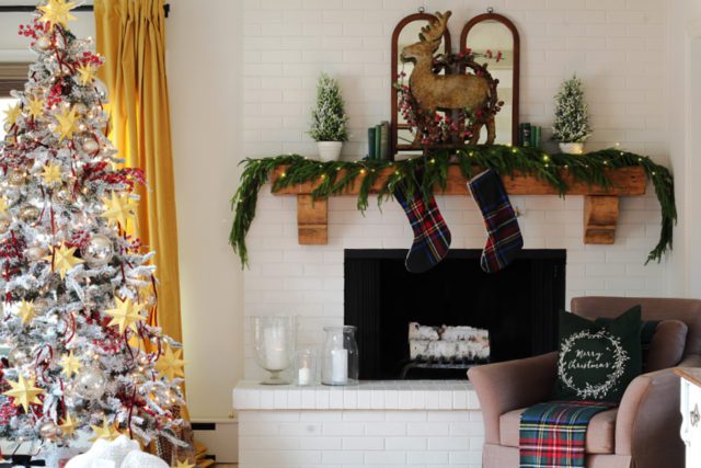 How To Decorate A Rustic Christmas Mantel » Grow Beauty With Ease