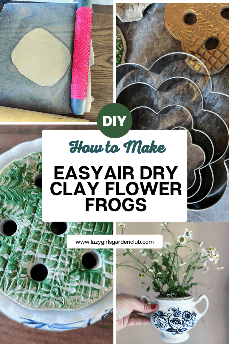 How to Make Easy DIY Air Dry Clay Flower Frogs » Grow Beauty With Ease