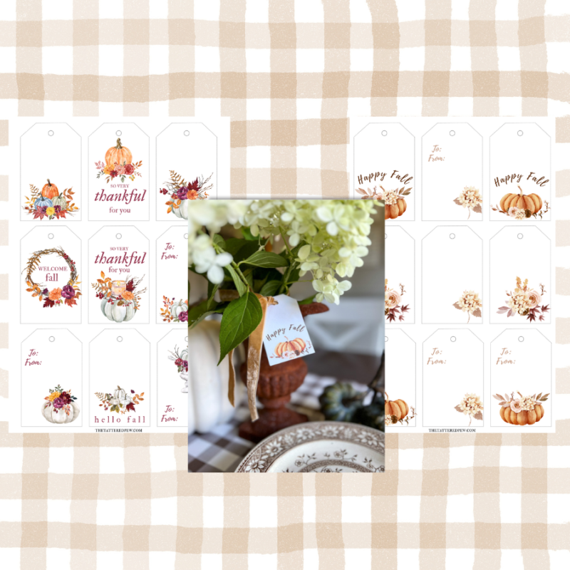 18 Gorgeous Fall Floral Gift Tags (Free Printables Included) » Grow ...