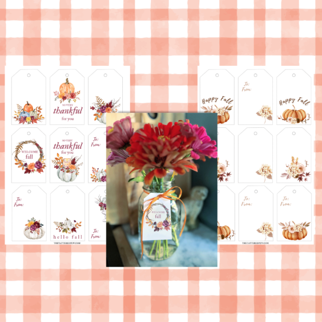 18 Gorgeous Fall Floral Gift Tags (Free Printables Included) » Grow ...