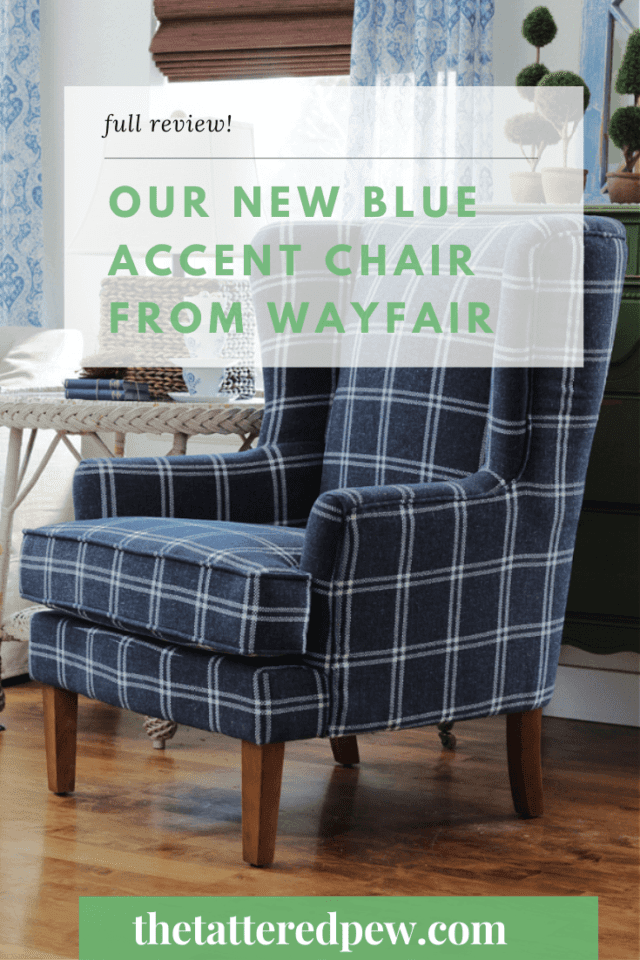 Our New Blue Accent Chair From Wayfair » Grow Beauty With Ease