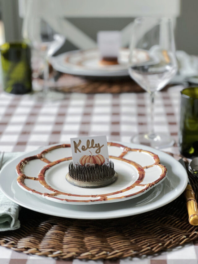 How to Style and Set a Simple Thanksgiving Table » Grow Beauty With Ease