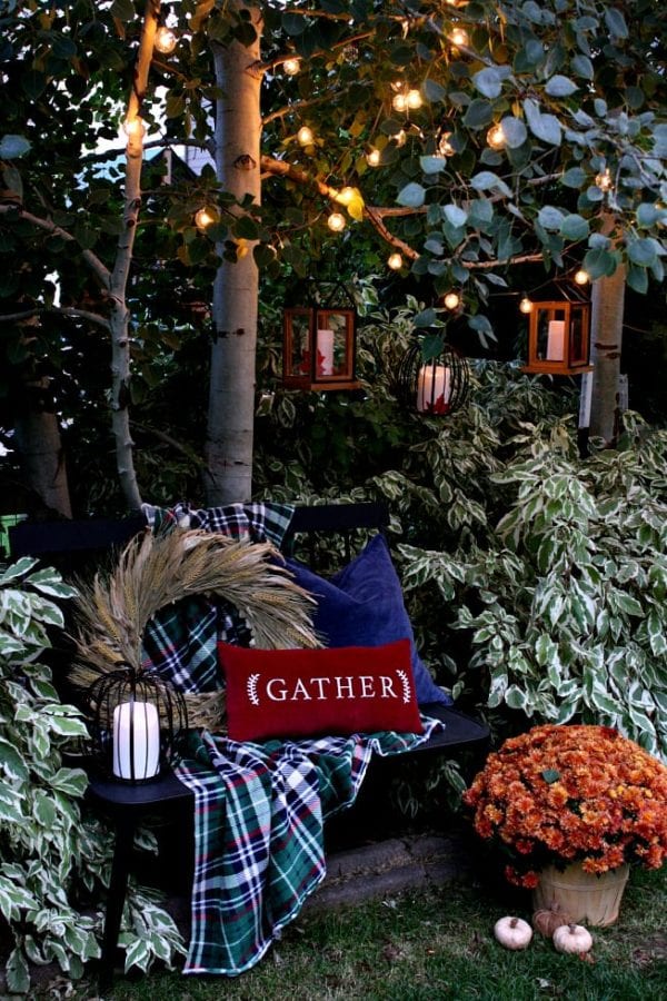 How to Decorate With Lights and Lanterns In Your Fall Outdoor Space ...