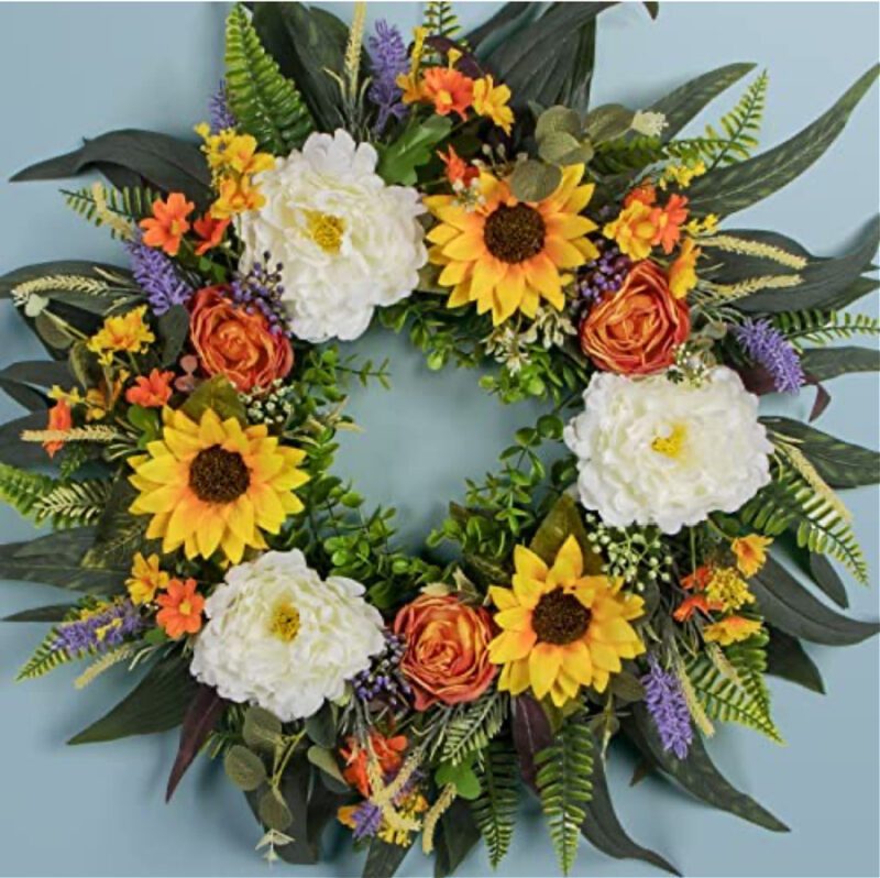 29 Lovely and Colorful Spring Wreaths for Your Front Door » Grow Beauty ...