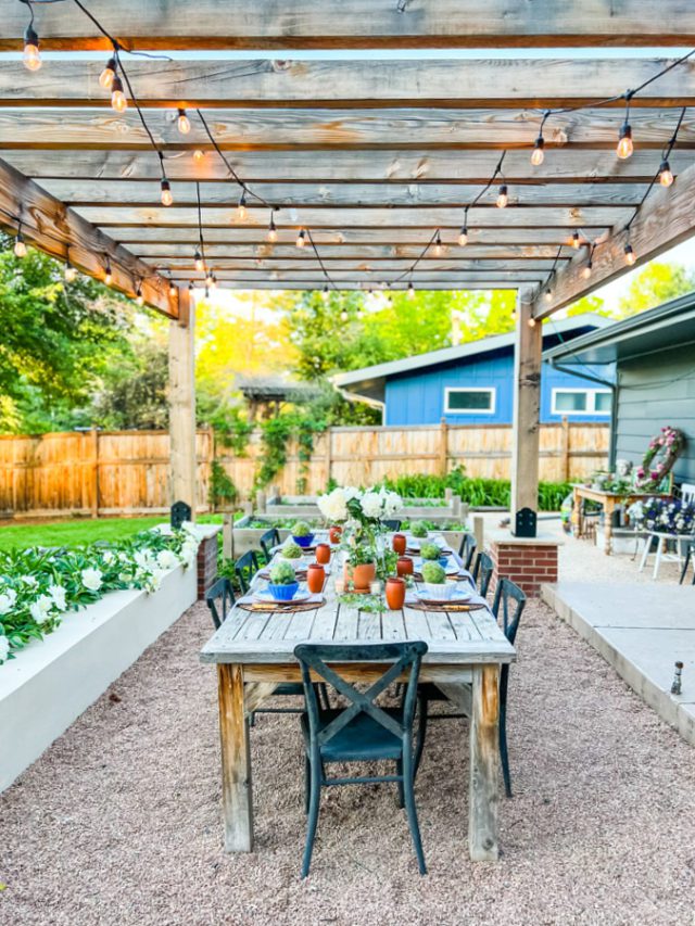 An Outdoor Summer Tablescape Using Blues and Terracotta » Grow Beauty ...